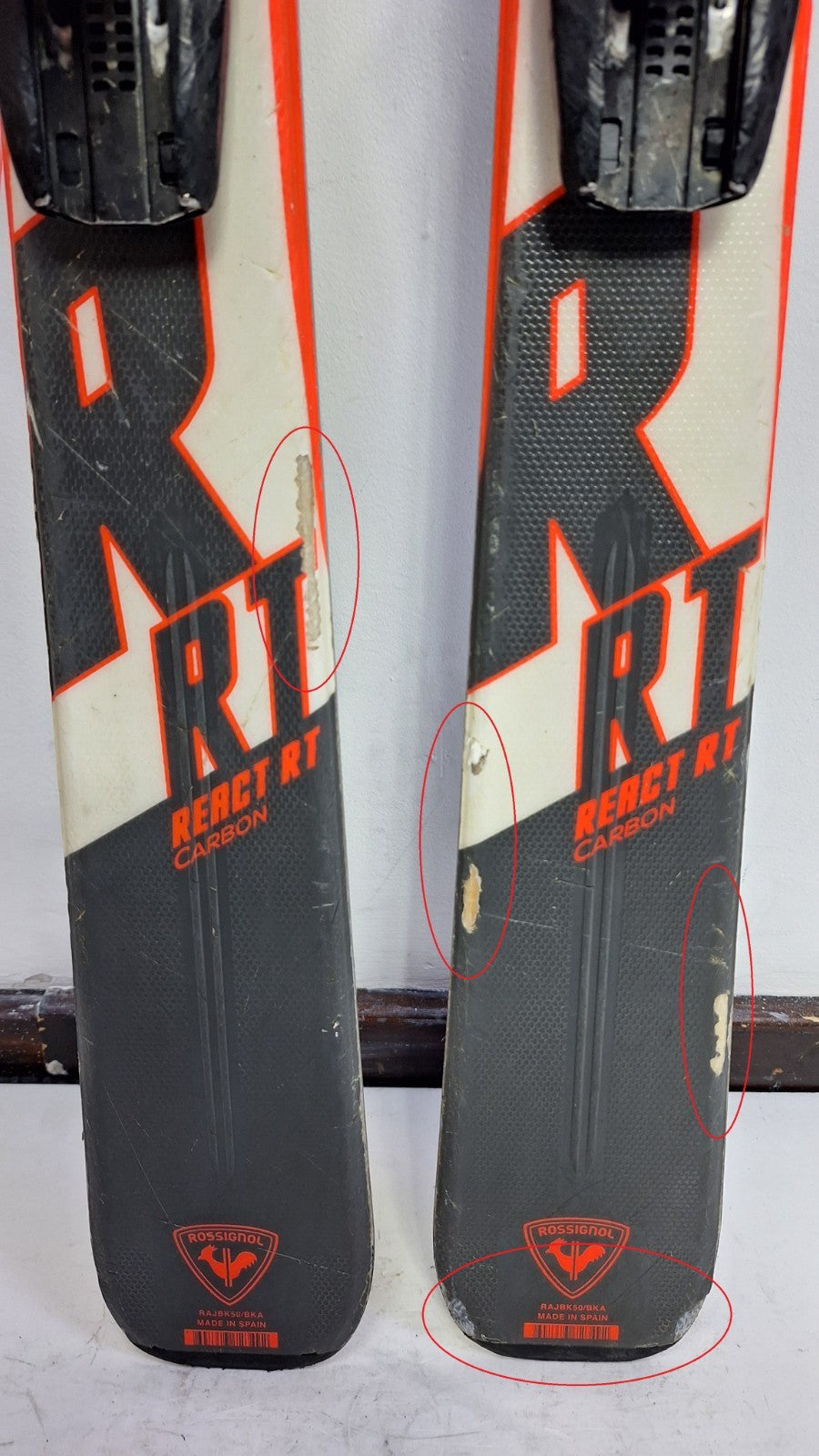 Rossignol REACT RT Carbon 163 cm Ski + Elan ESP 10 Bindings Winter Sno ...