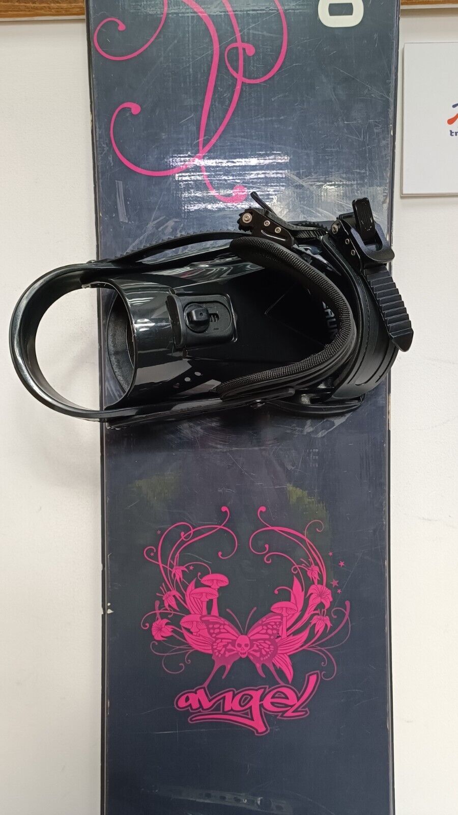 Heli US40 Angel 158cm Snowboard + NEW Talerun Size M Bindings Winter S ...