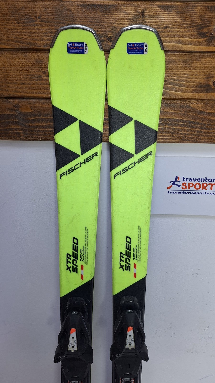 Fischer XTR RC4 Speed 155 cm Ski + Fischer RS10 Bindings Winter Sports ...