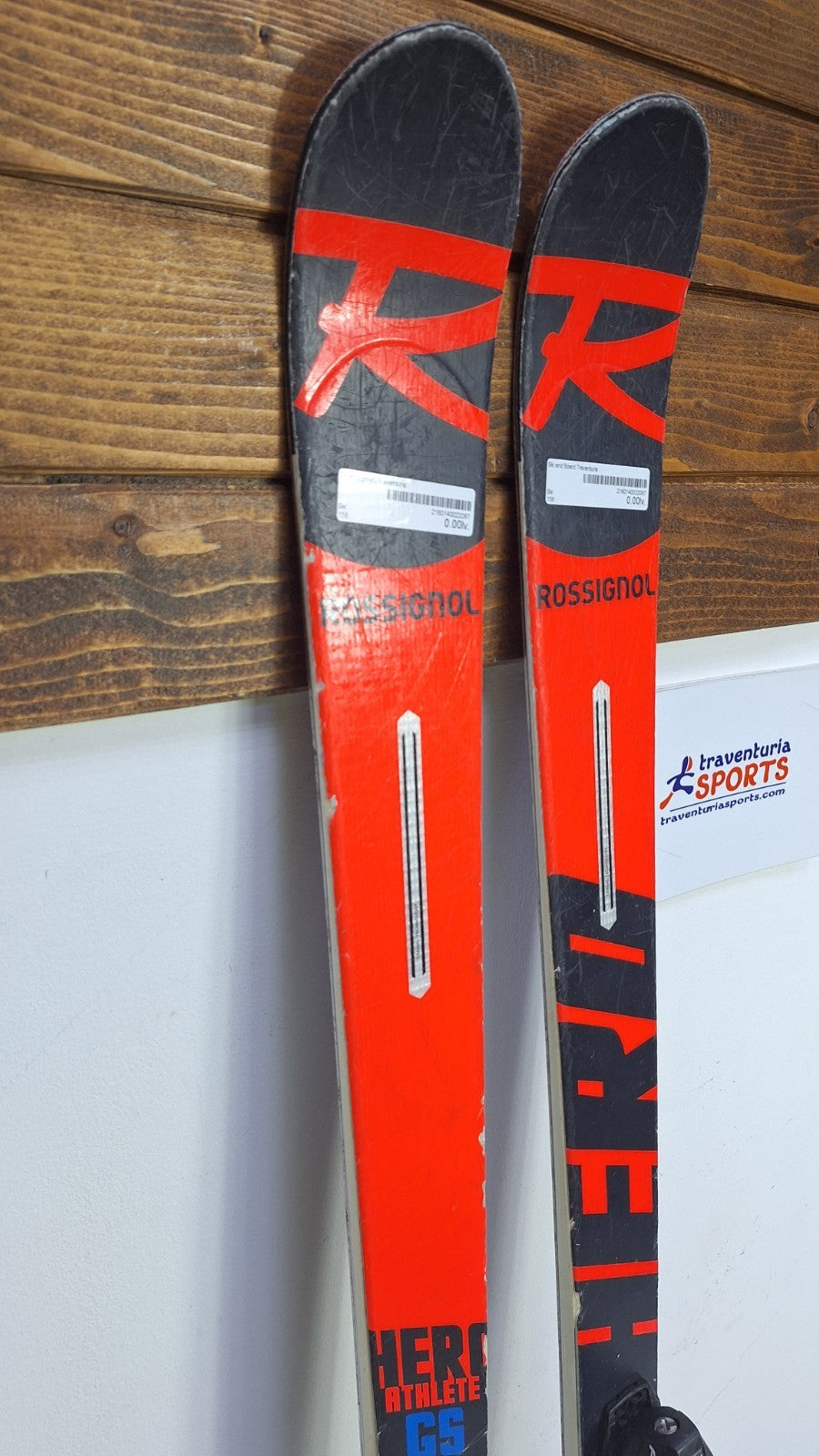 Rossignol Hero Athele GS Pro 158 cm Ski + Fischer RS9 Bindings Winter – Traventuria Sports