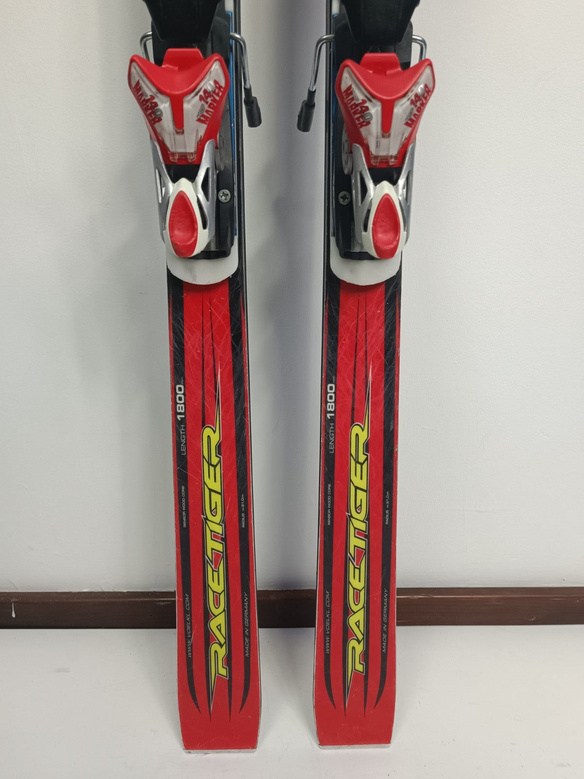 Völkl RaceTiger Racing GS 180 cm Ski + Marker 14 Bindings Winter Sport ...