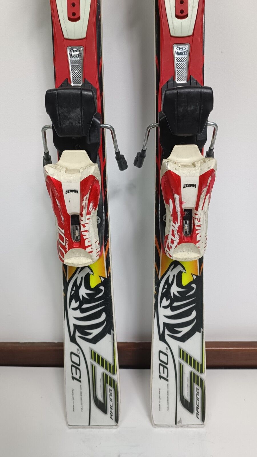 Völkl Racetiger Racing SL 130 cm Ski + Marker Comp 10 Bindings Worldcu ...