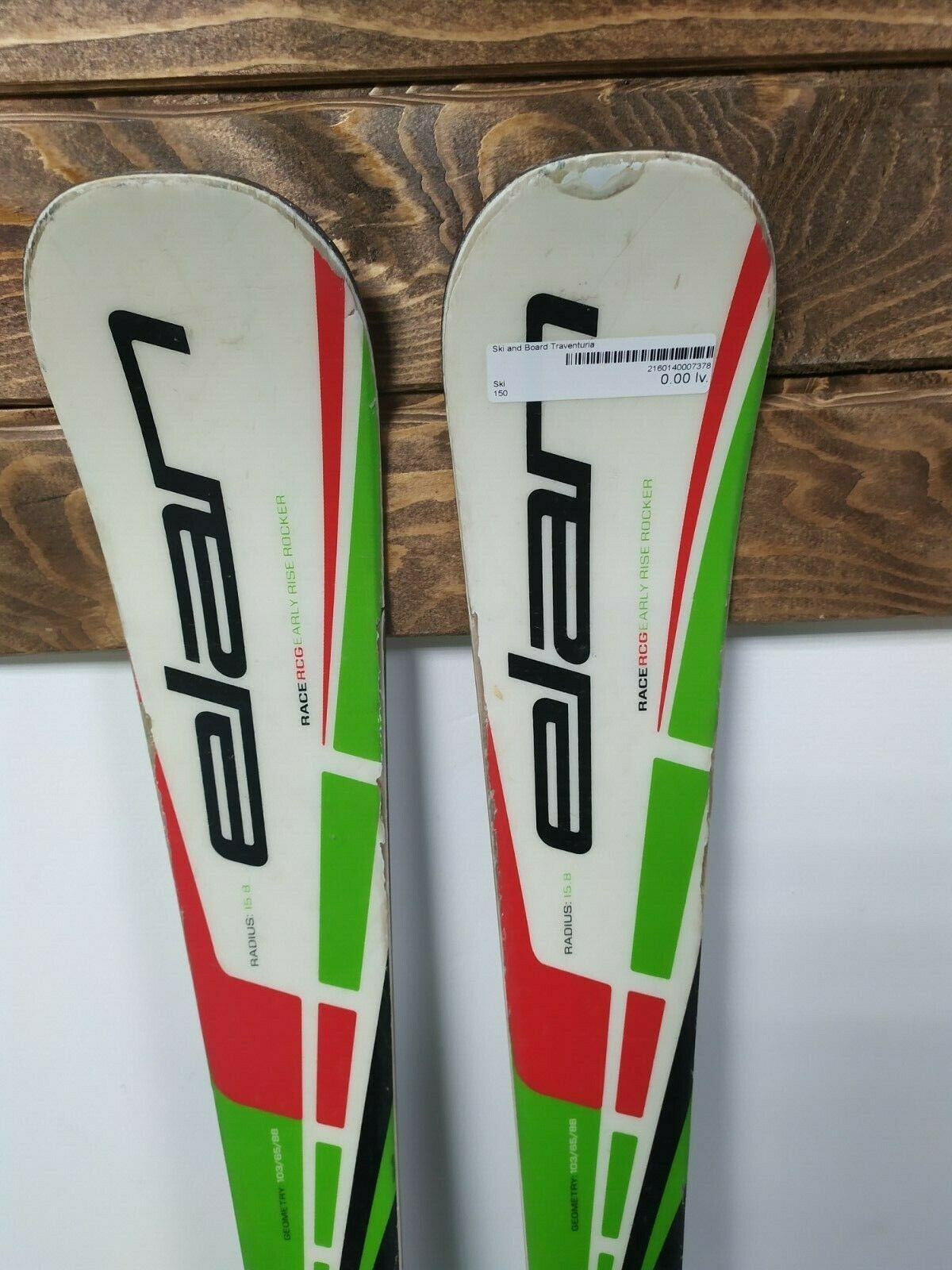 Elan Race RCG 150 cm Ski + Elan Race EL 7.5 Bindings Snow Sport Winter ...