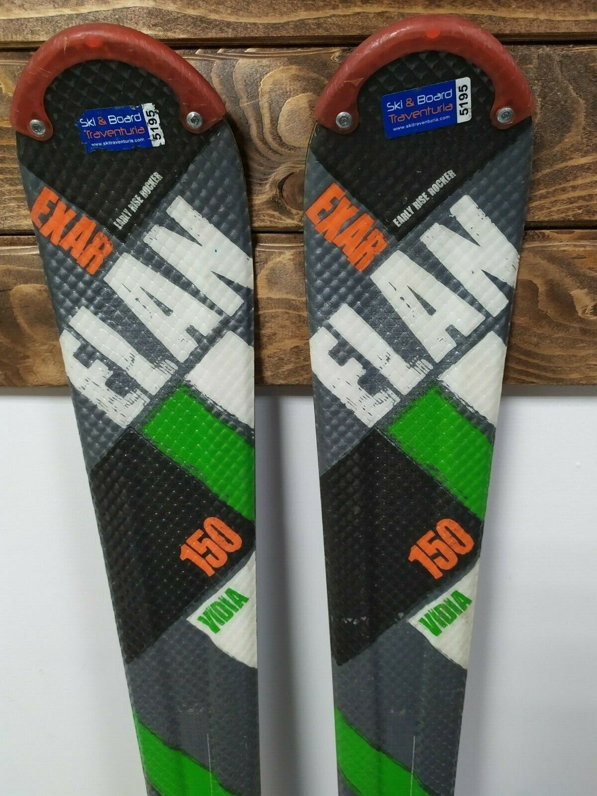 Sci Elan Exar Vidia 150 cm + NUOVI attacchi Tyrolia SL 70 Divertimento ...